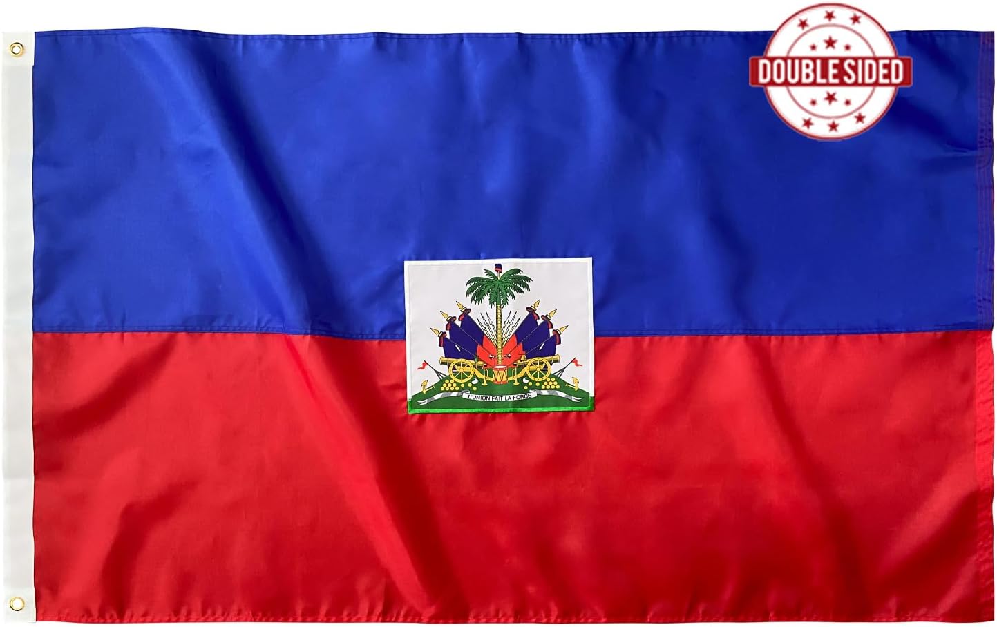 Amazon.com : High Supply 3x5 Haiti Flag with Brass Grommets, Double ...