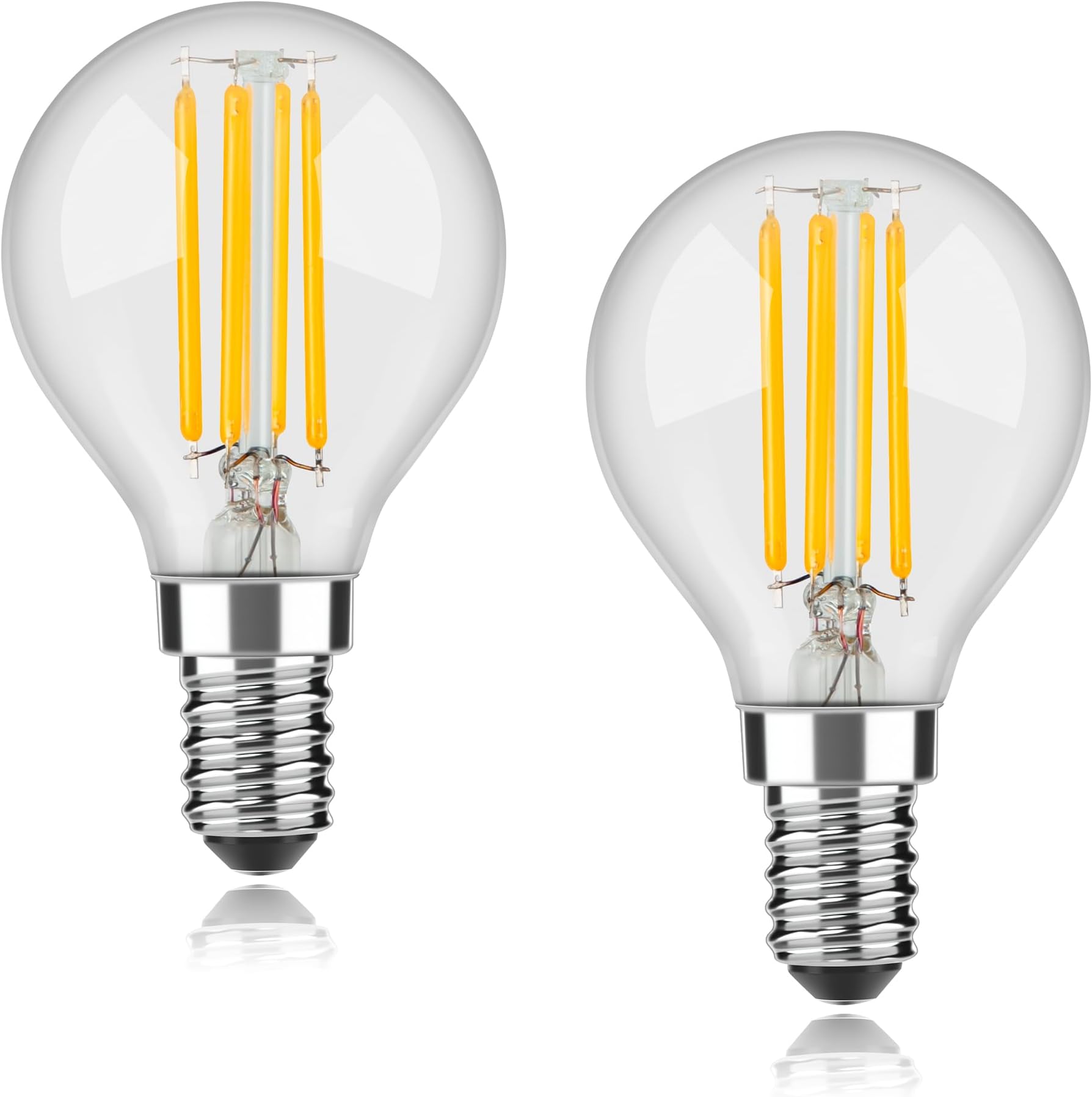 OUKAJO E14 Dimmable LED Light Bulb,SES Small Edision Screw Golf Ball ...