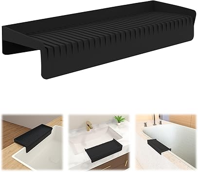 Sink Edge Protector for Kitchen Sink, Silicone Sink Splash Guard for ...