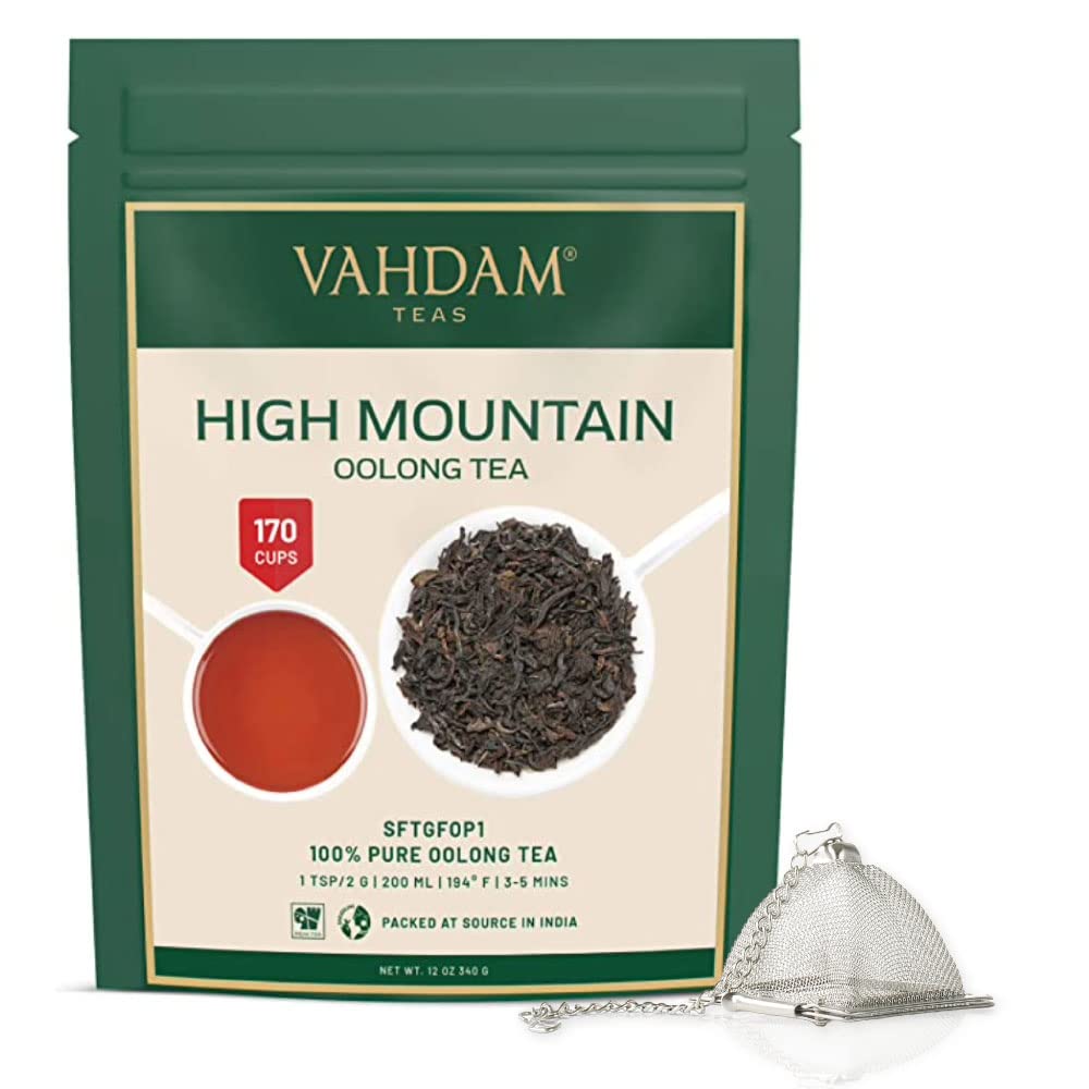Amazon.com : VAHDAM, High Mountain Oolong Tea(340g) + Pyramid Tea ...