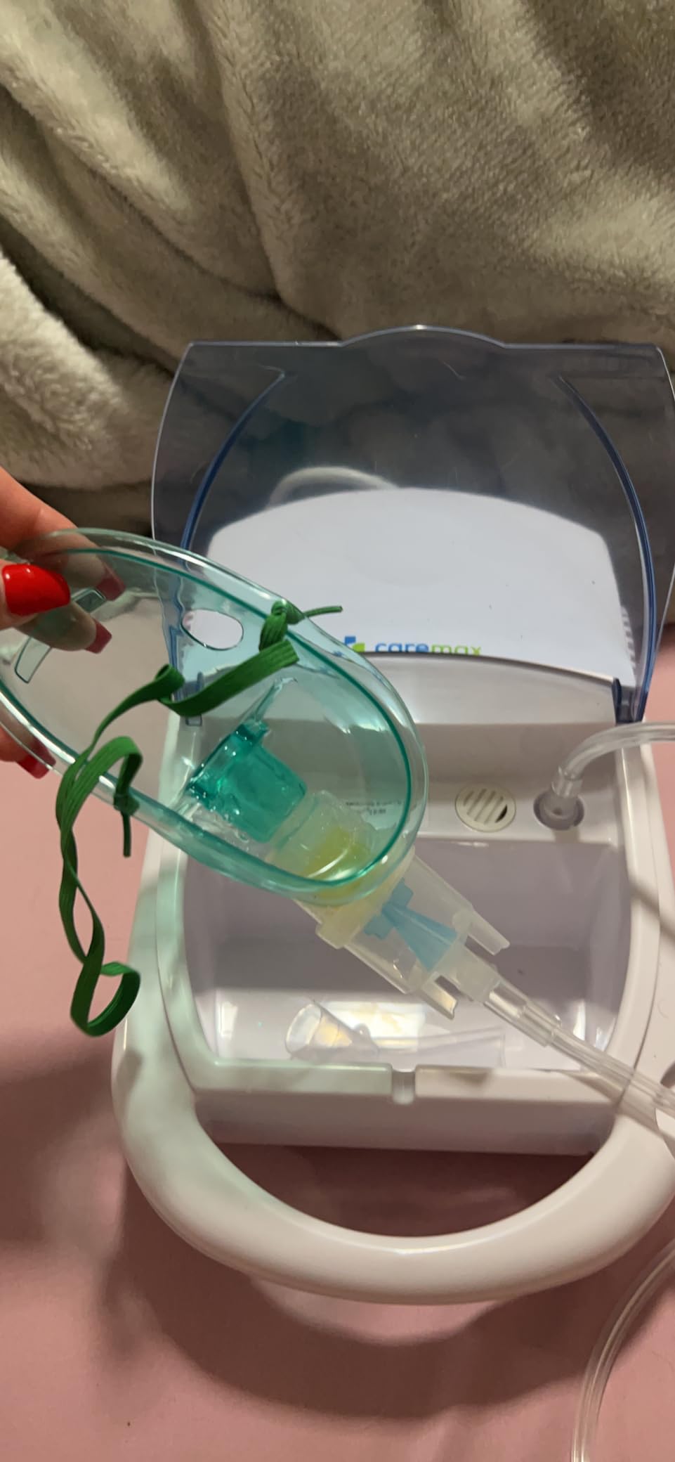 Portable Tabletop Compressor Nebuliser Nebulizer Machine with masks and ...