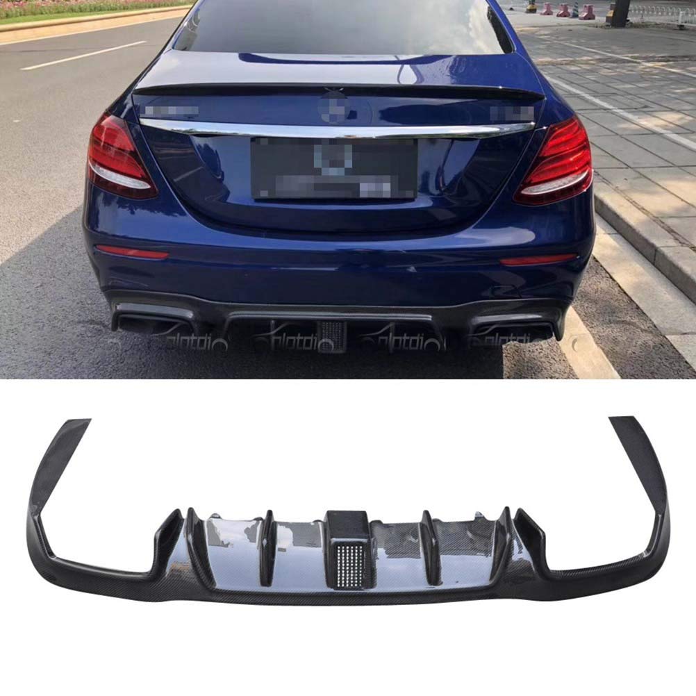 Buy wowowa Carbon Fiber Rear Bumper Diffuser Body Kit For Mercedes Benz ...