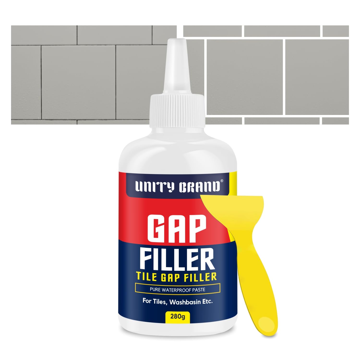 Unity Brand Tiles Gap Filler Waterproof, Gap Sealant, Grout, White ...