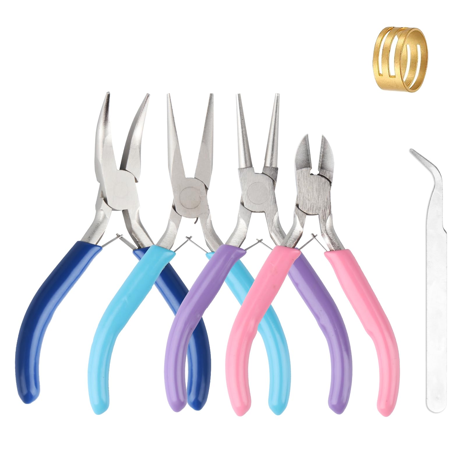 Amazon.com: 4 Pack Jewelry Making Pliers Tools Set, Jewelry Pliers with ...