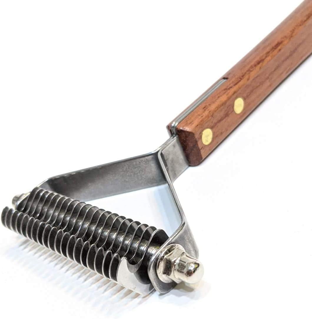 Amazon.com: PawsPamper Professional Grooming Rake for Dogs & Cats | Tug ...