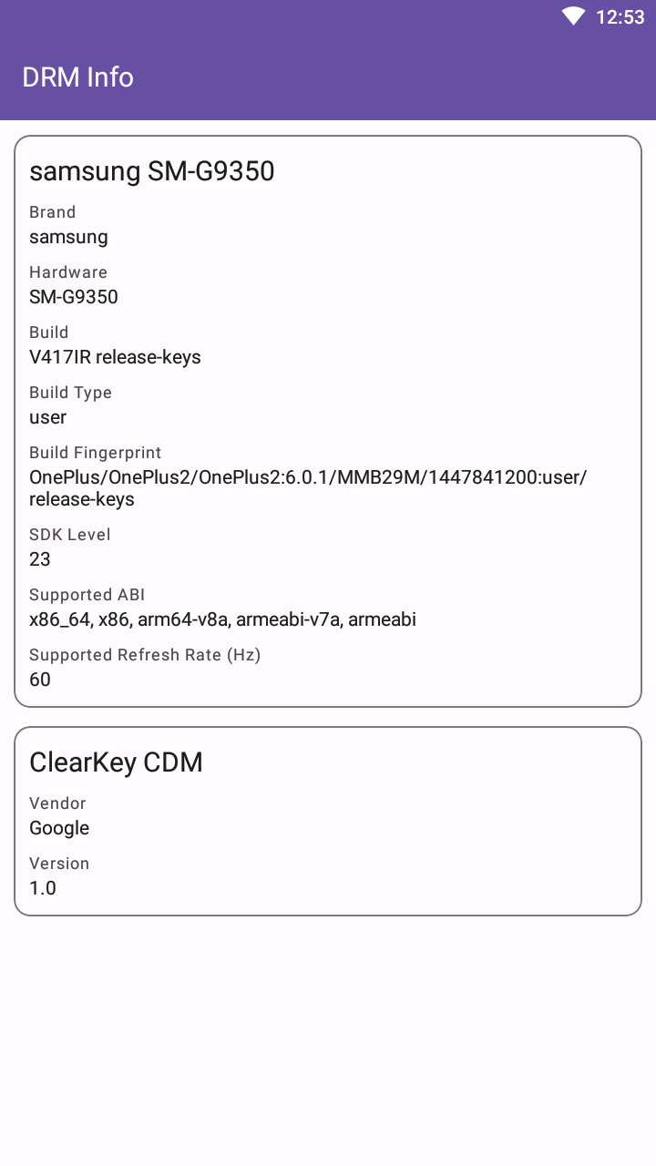 DRM Info - App on Amazon Appstore