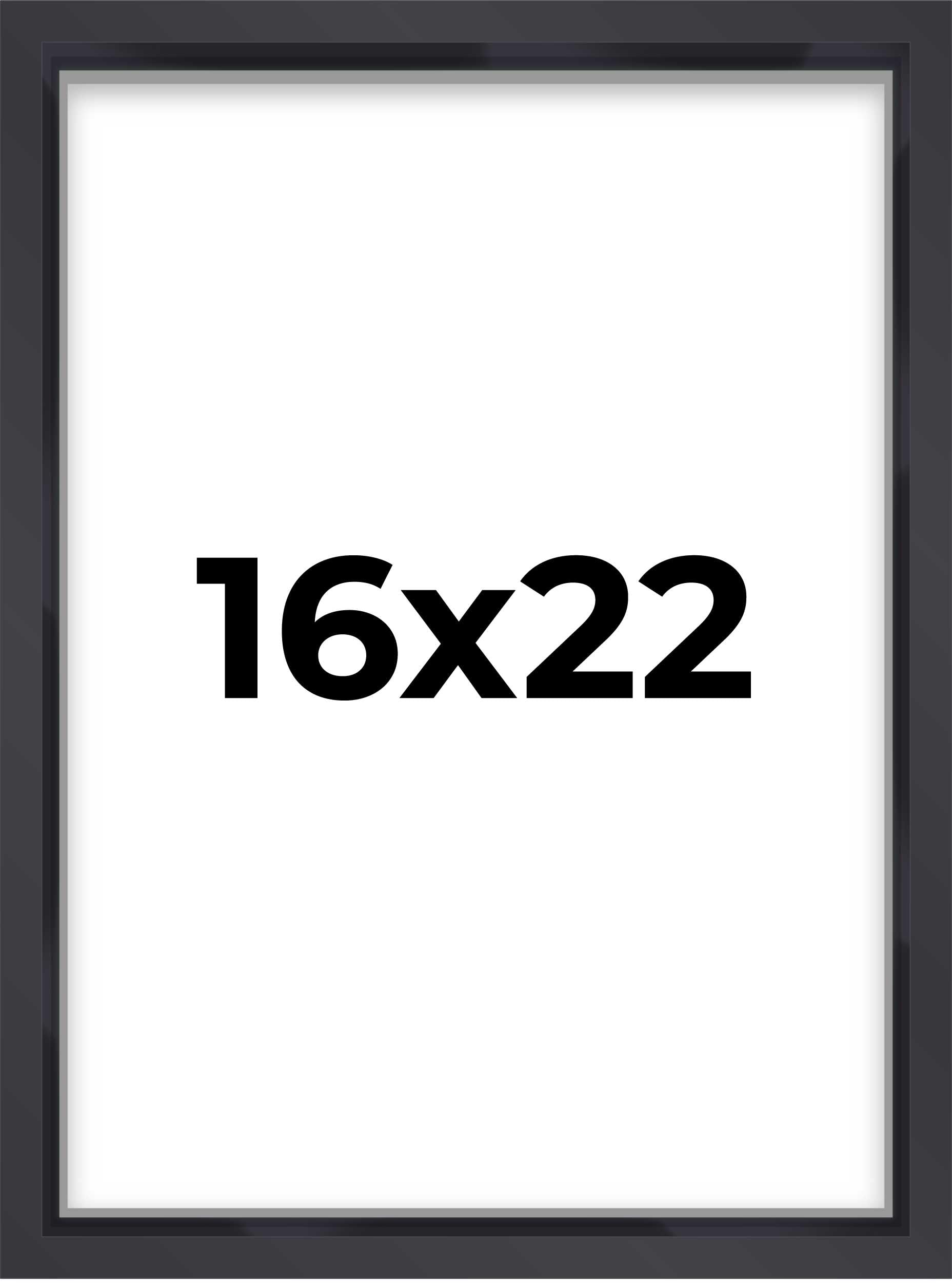 Amazon.com - 16x22 Shadow Box Frame Contemporary Black | 3/4" Depth of ...