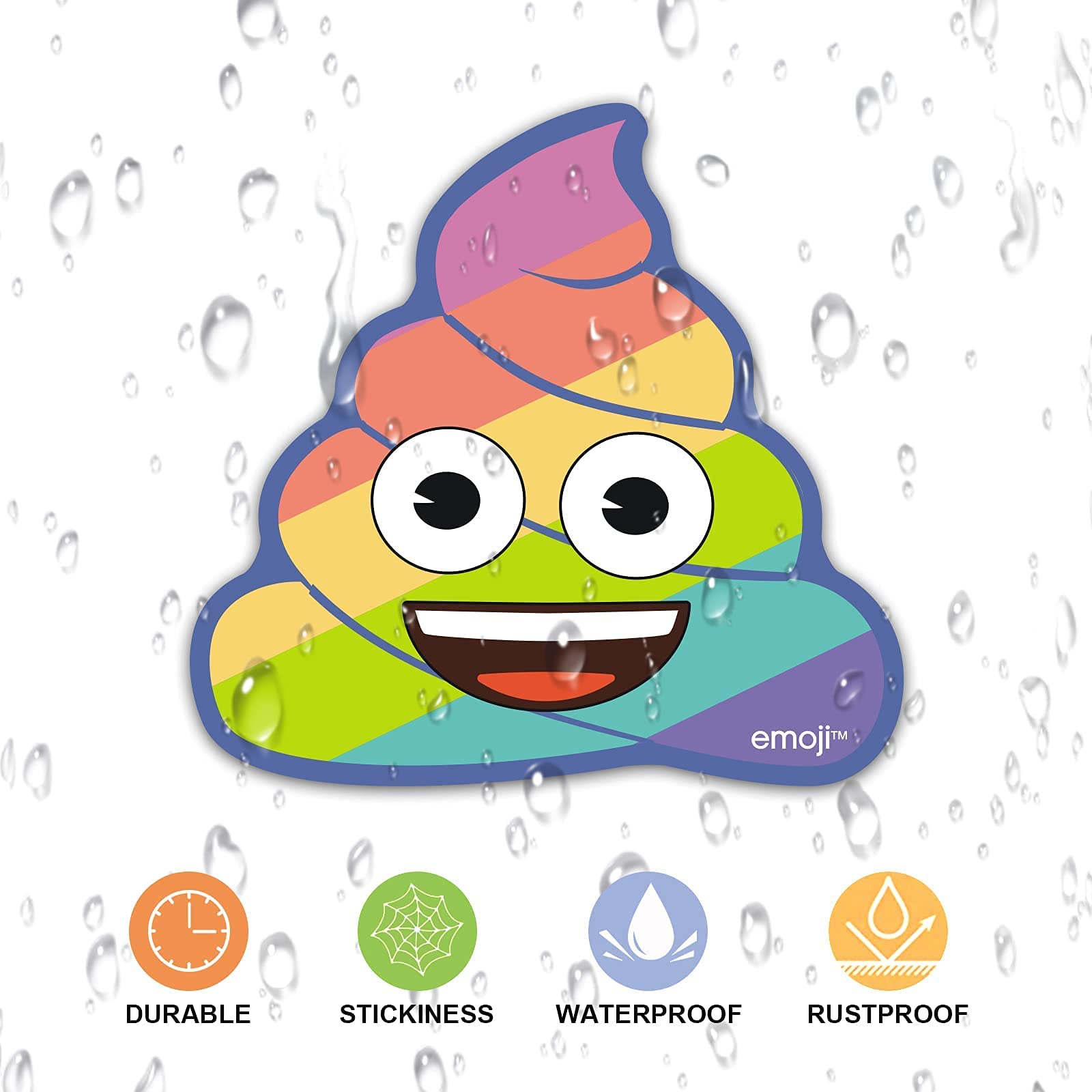 Snapklik.com : MORCART 8 Pcs Cute Poo Emoji Fridge Magnets - Funny ...
