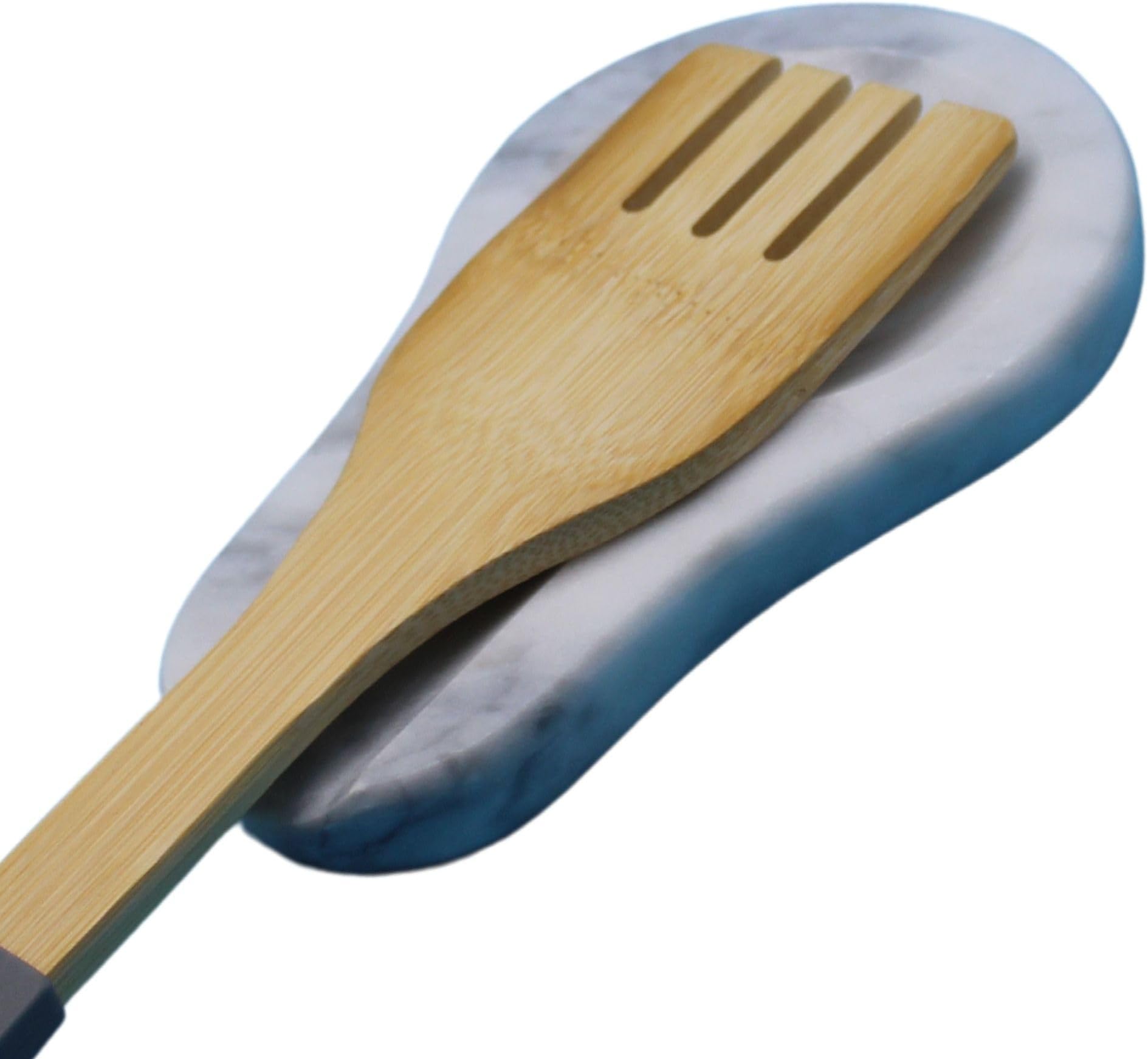 Amazon.com: Creative Co-Op White Marble Rest Spoon : Home & Kitchen