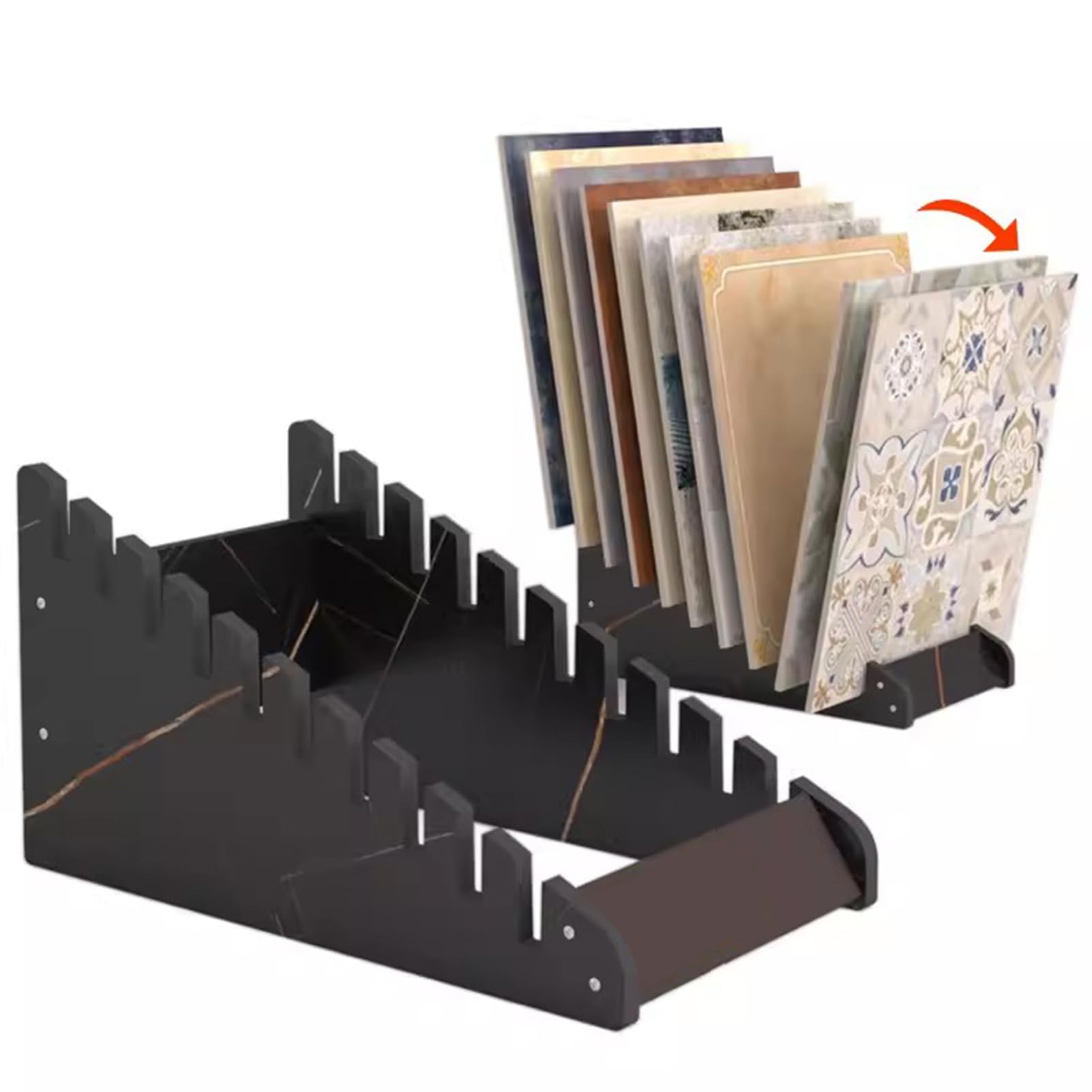 Amazon.com: XNKLMYT Floor Tile Sample Display Rack, 2Pcs Building ...