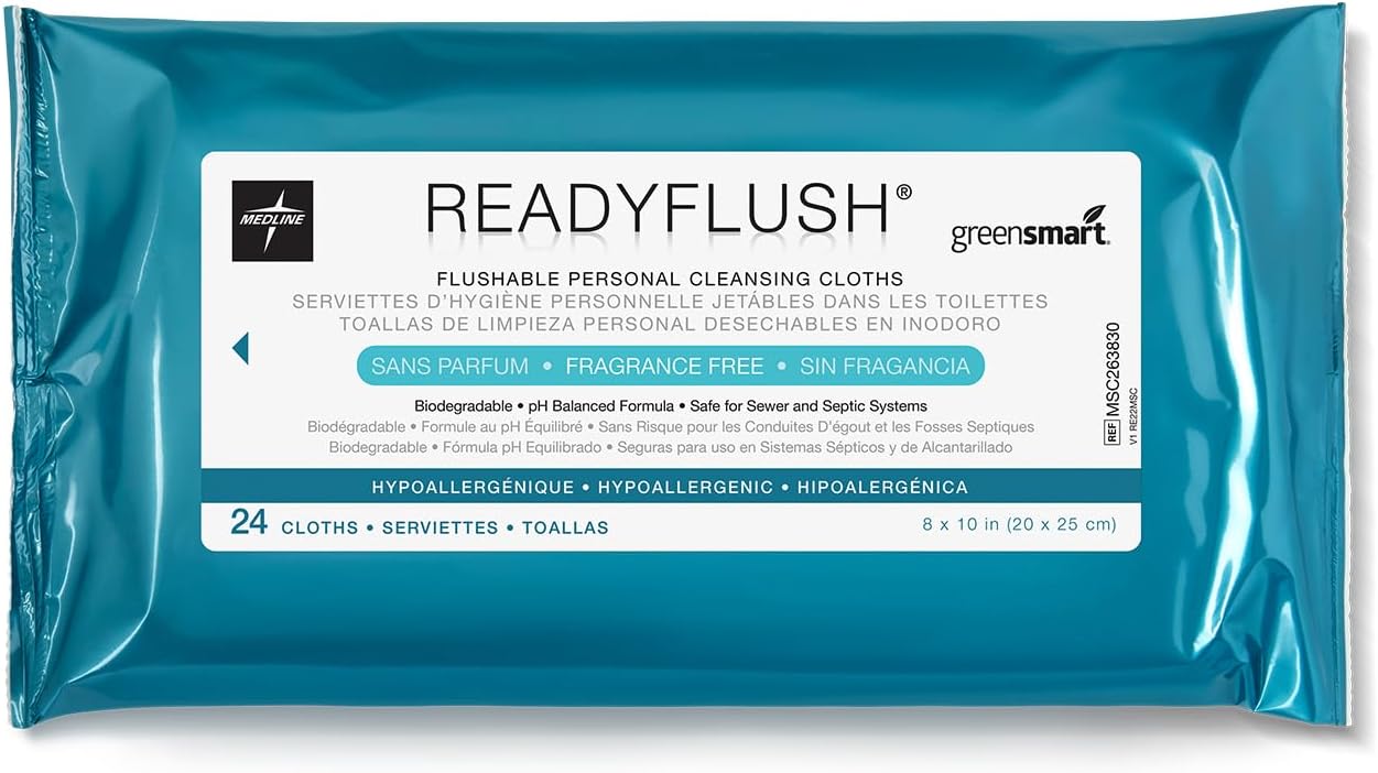 Amazon.com: Medline ReadyFlush Biodegradable Flushable Personal ...