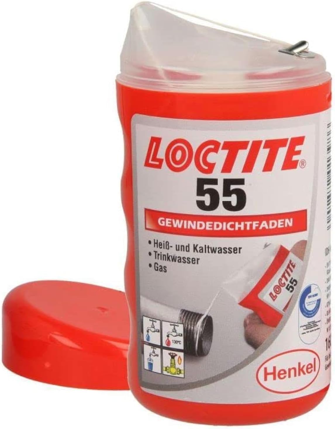 Loctite 55 Pipe Thread Sealing Cord 160 Metres for Hot or Cold Water ...