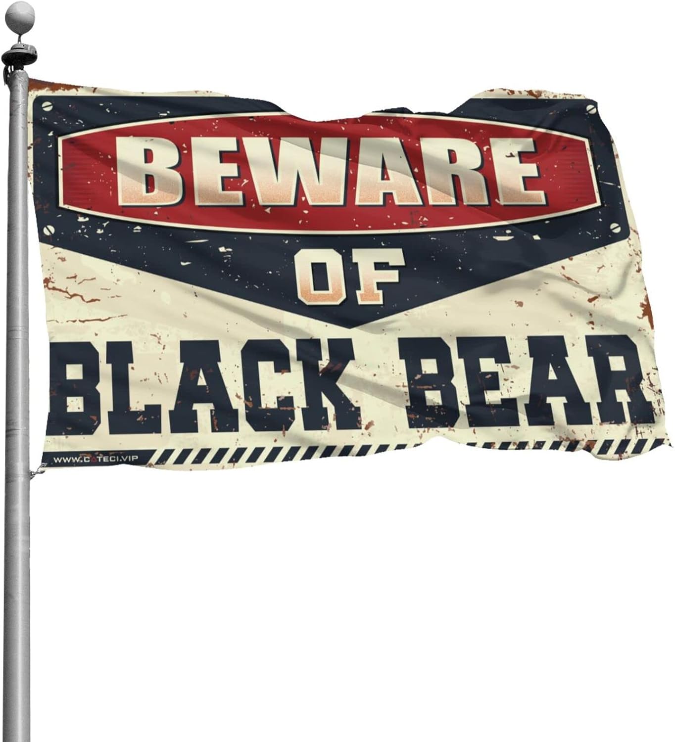 Amazon.com : gaeruite Flags for Room Teen Girls Beware of Black Bear ...