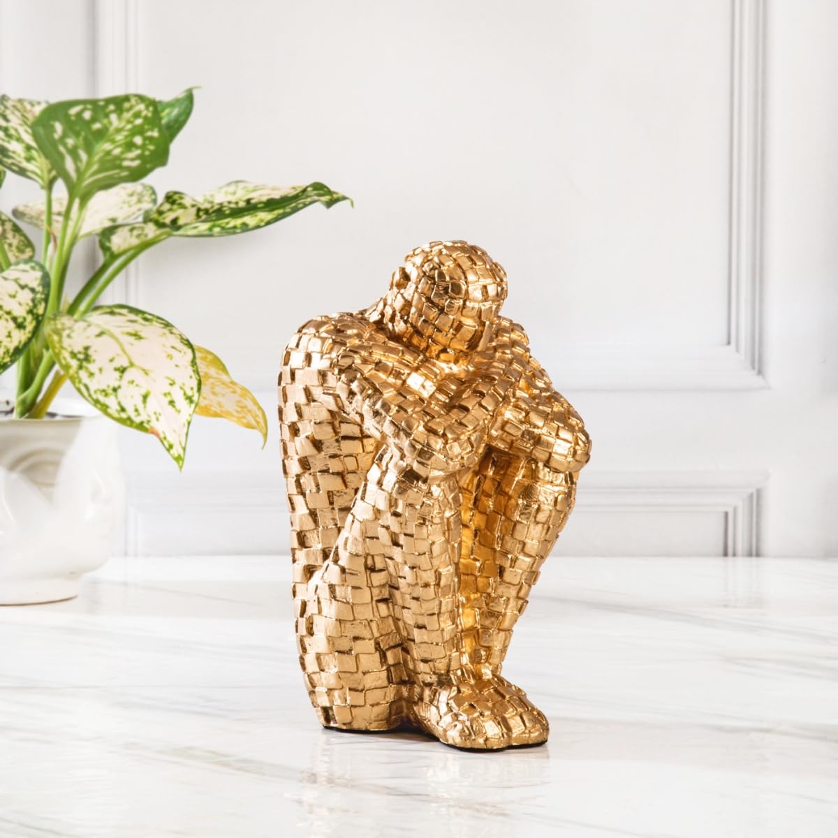 Buy SMOKEY COCKTAIL Brick Man Sculpture | Modern Art Showpiece ...