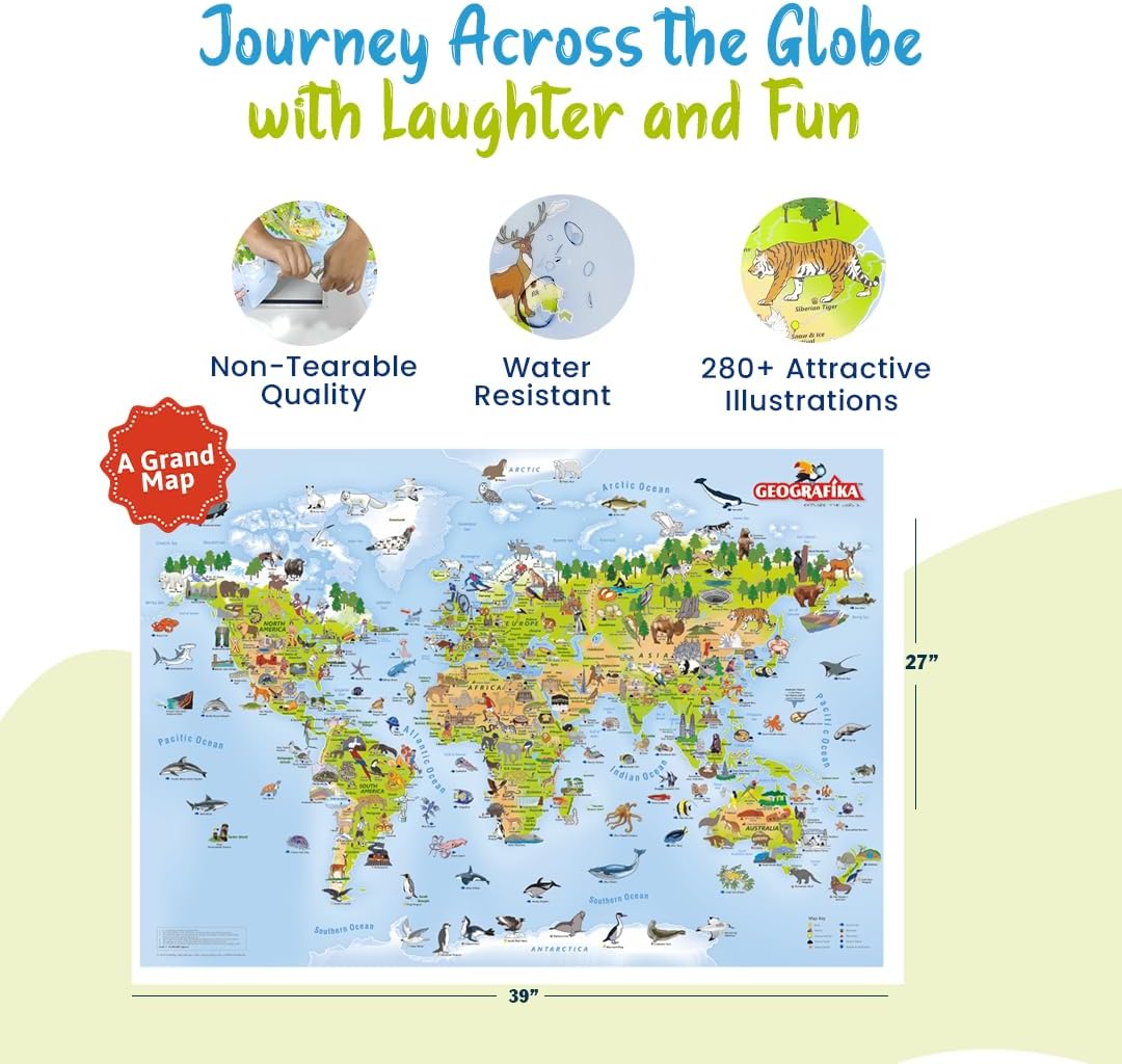 UnikPlay Geografika – Juego de mapas del mundo, noche de juegos, juegos ...