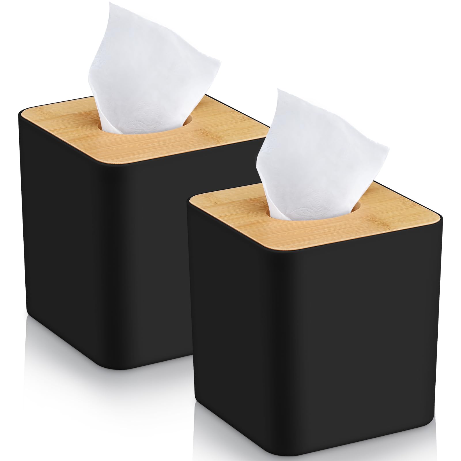 Amazon.com: Teenyyou 2 Pcs Tissue Box Cover Square Tissue Holders Paper ...