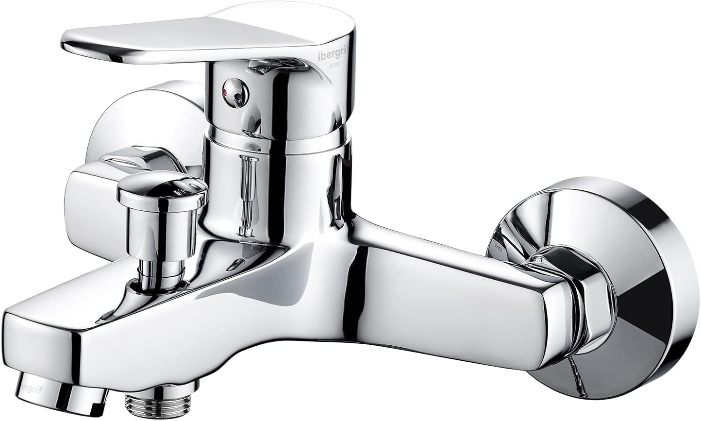 IBERGRIF M13059-1 Single Lever Bath Shower Mixer Taps, Bathroom Tub ...
