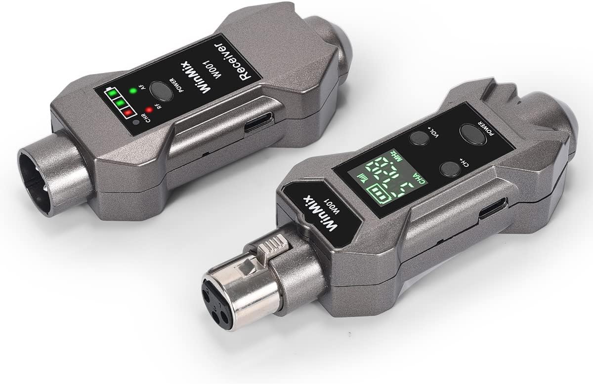 INMIX Wireless Microphone System, UHF Wireless XLR Audio Transmitter ...