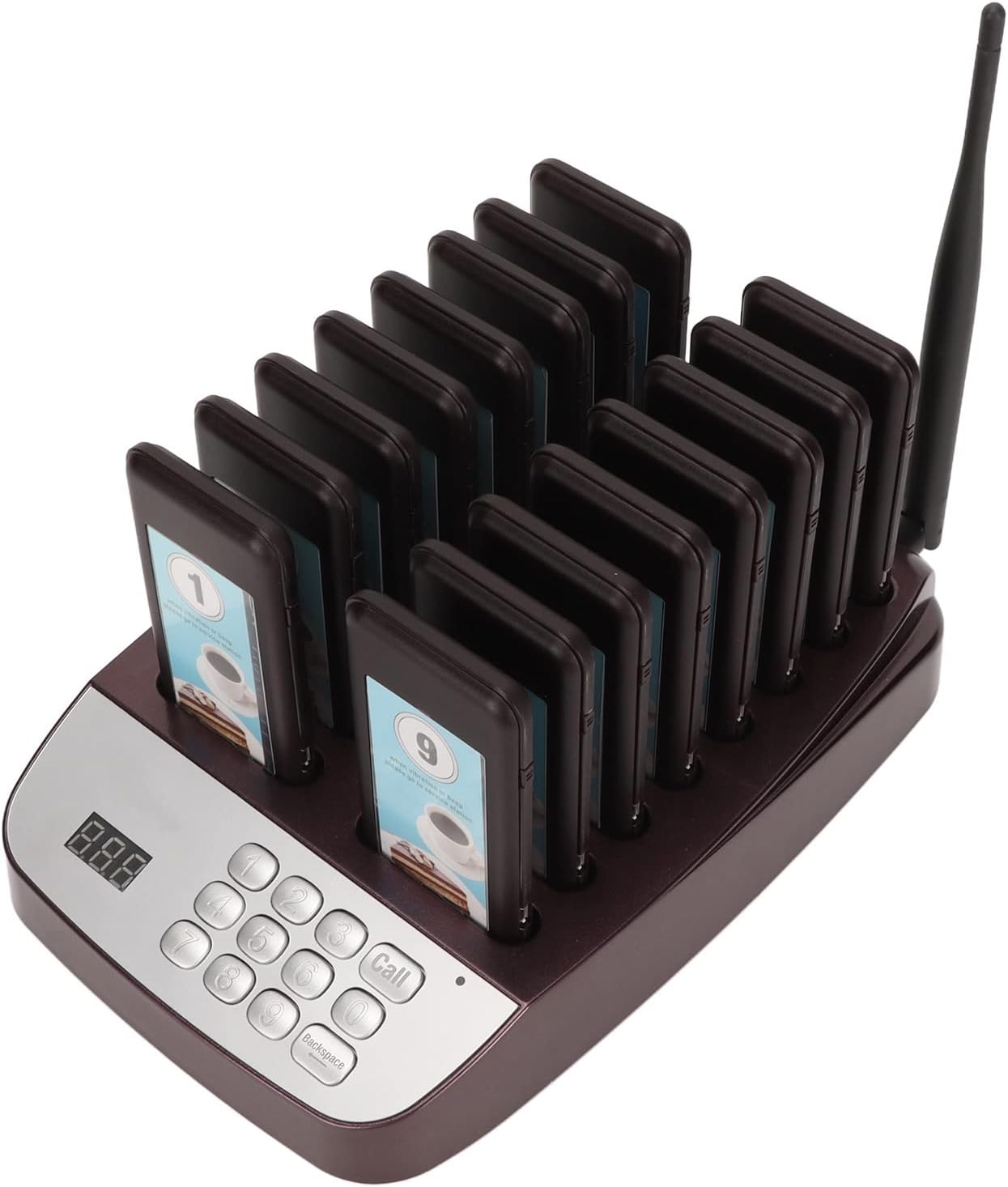 Amazon.com: Restaurant Pager System, 1 to 16 Restaurant Call Buttons 3 ...