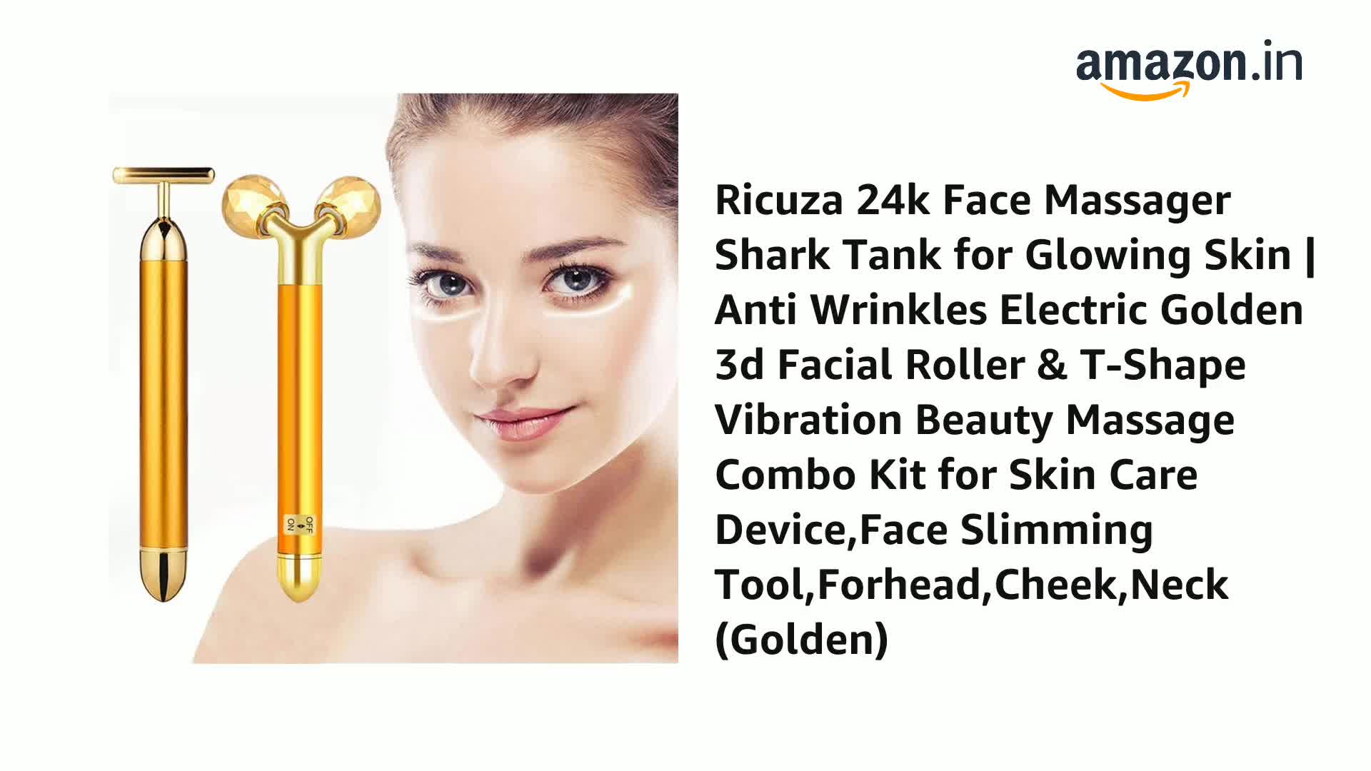 Watch Ricuza 24k Face Massager Shark Tank for Glowing Skin | Anti ...