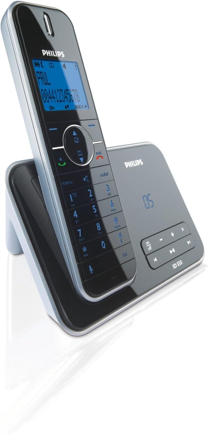 Philips ID5551B/DE schnurlos Telefon schwarz: Amazon.de: Elektronik & Foto