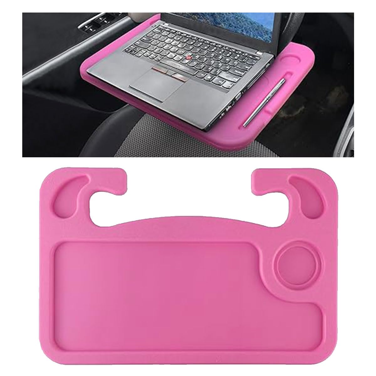 Amazon.com: GLSOWEE Car Steering Wheel Tray, Computer Office Car Table ...