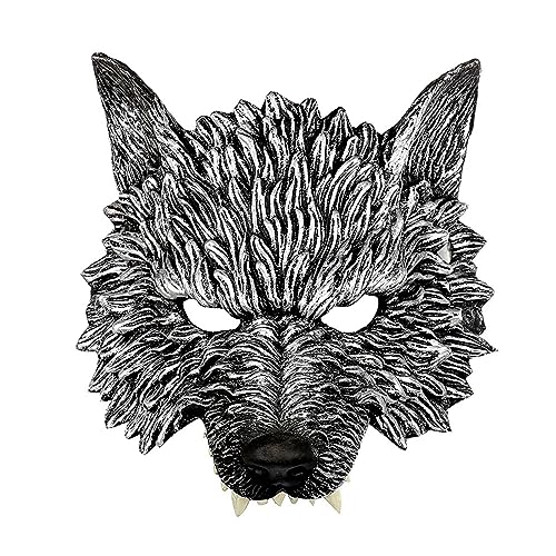 Snapklik.com : Wolf Mask Halloween Werewolf Mask 3D Scary Werewolf Mask ...