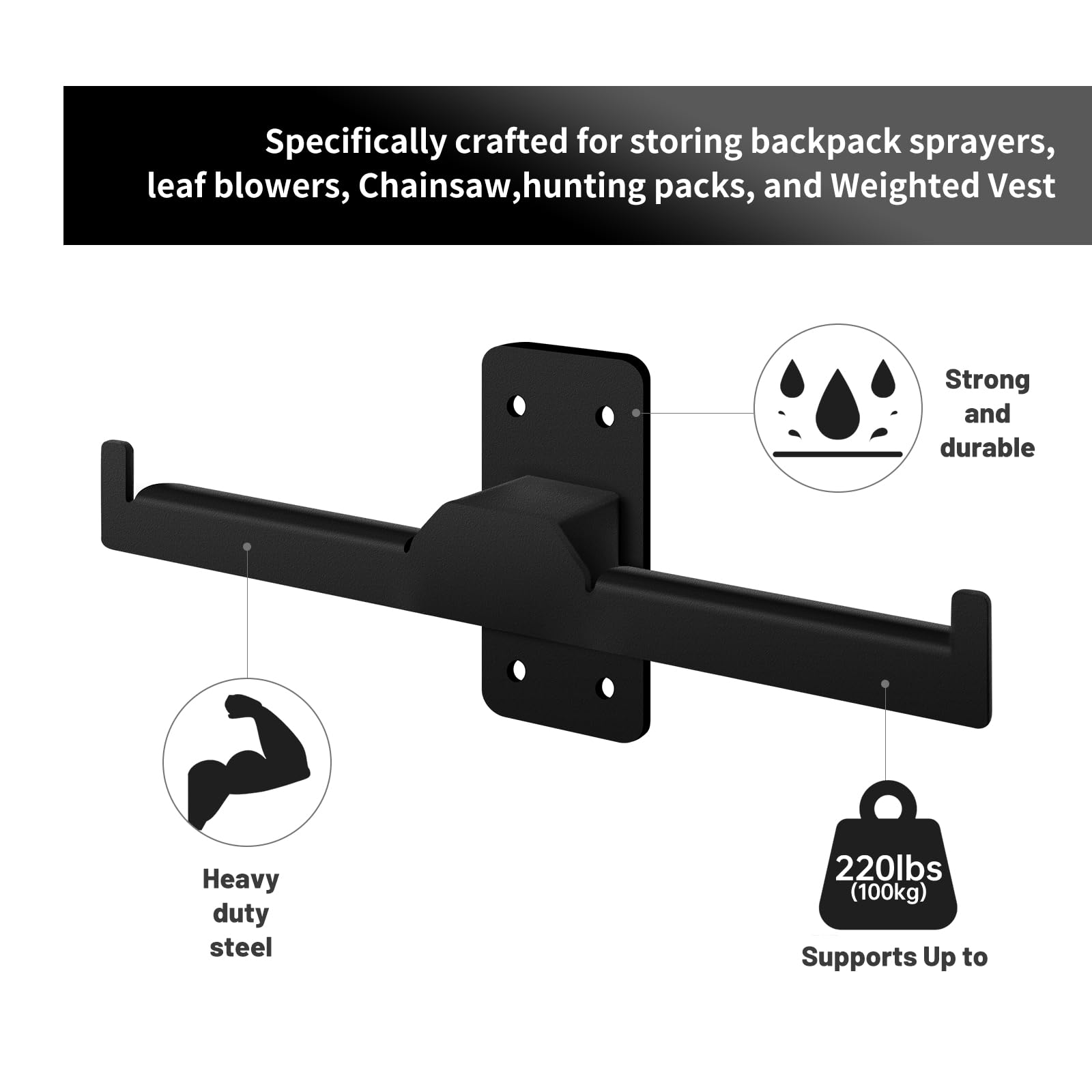 Backpack Blower Wall Mount Backpack Blower Sprayer Rack Wall Mount,Leaf ...