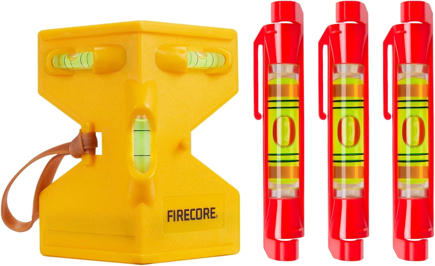 Level and Tool 09031 Magnetic Post Level, Line Level, Firecore 3pcs ...