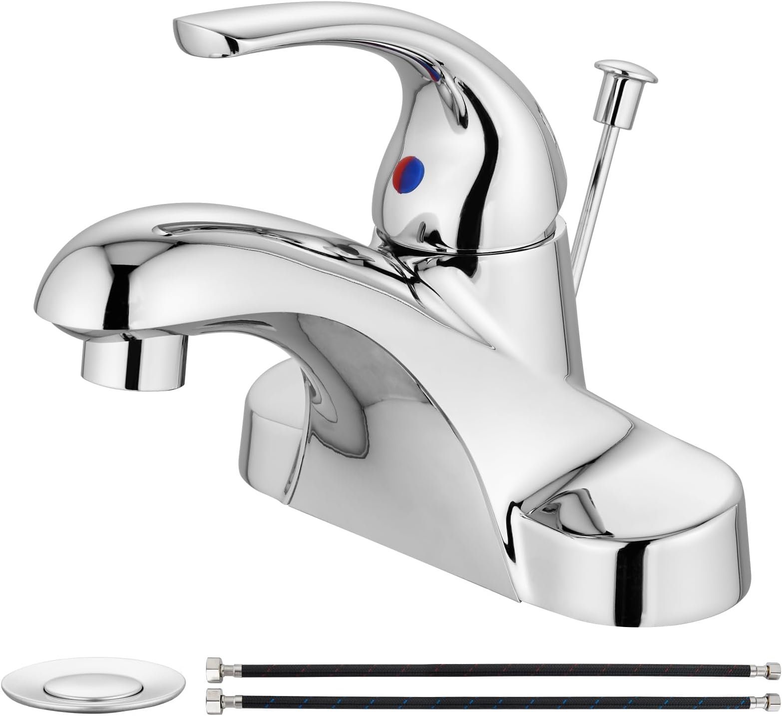 Aolemi Bathroom Faucets Arc 4 Inch Centerset Bathroom Sink Faucet ...