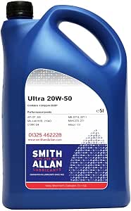 20W-50 Engine Oil High Zinc ZDDP Mineral API CF/SG 5 Litre 5L : Amazon ...