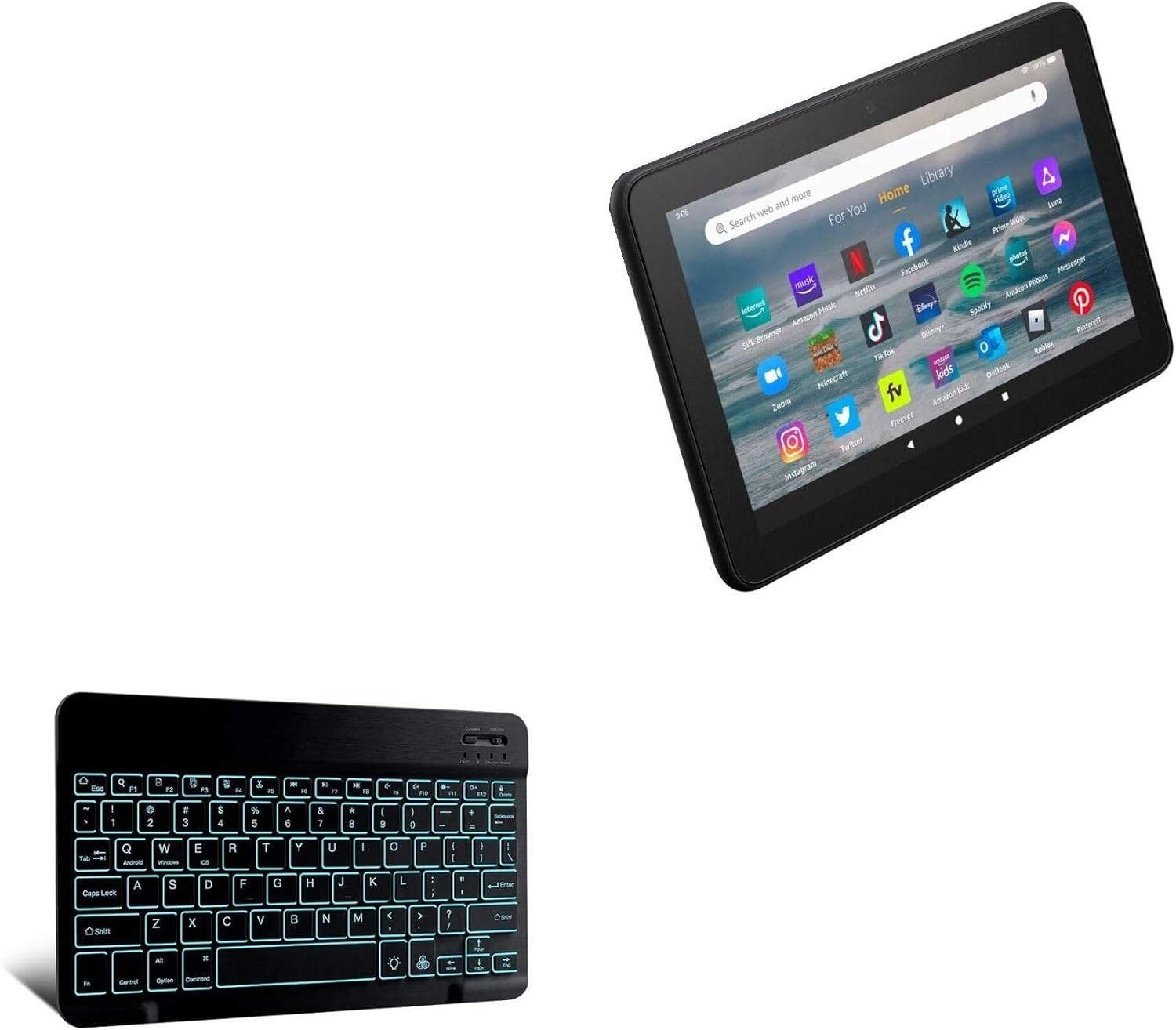 Amazon.com: BoxWave Keyboard Compatible with Amazon Fire 7 (12th Gen ...