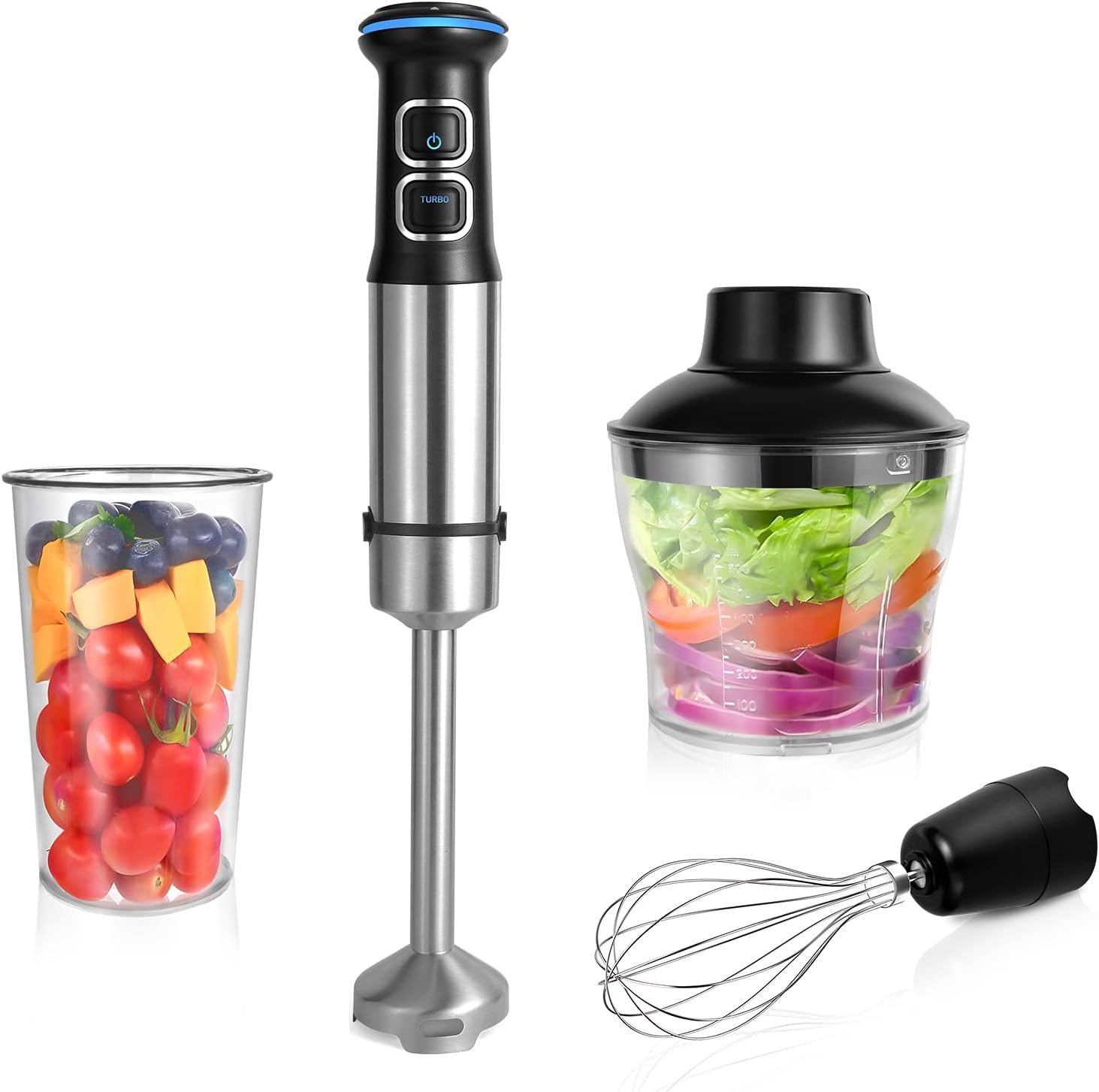 Salter EK5877 5 in 1 Blend & Prep – Compact Food Chopper with 1.2L BPA ...