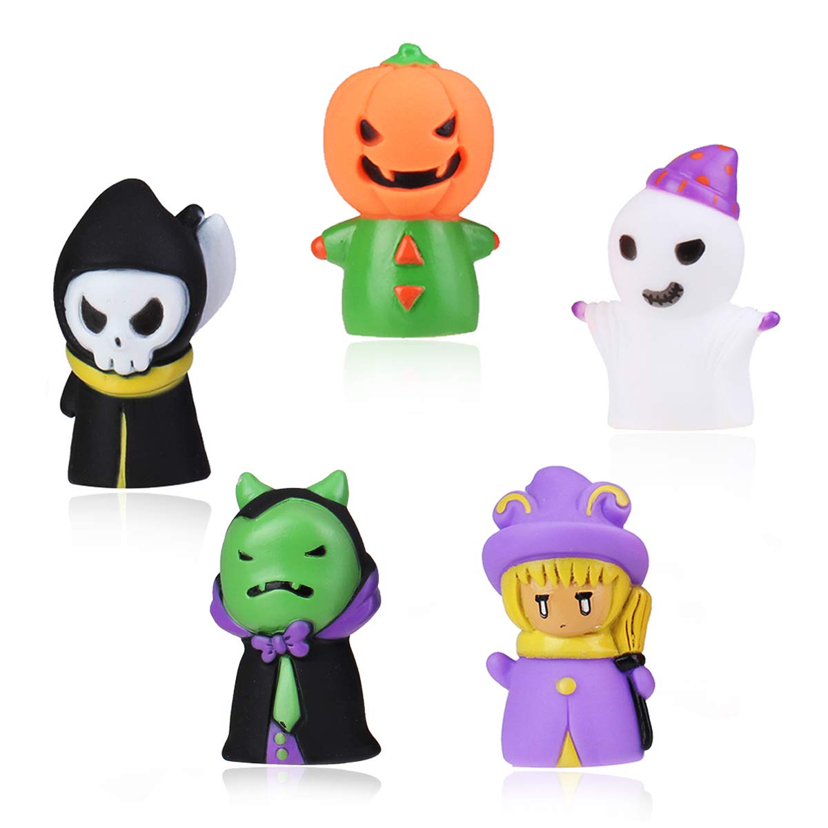 Snapklik.com : 5 Pieces Halloween Finger Puppets Witch, Ghost, Grim ...