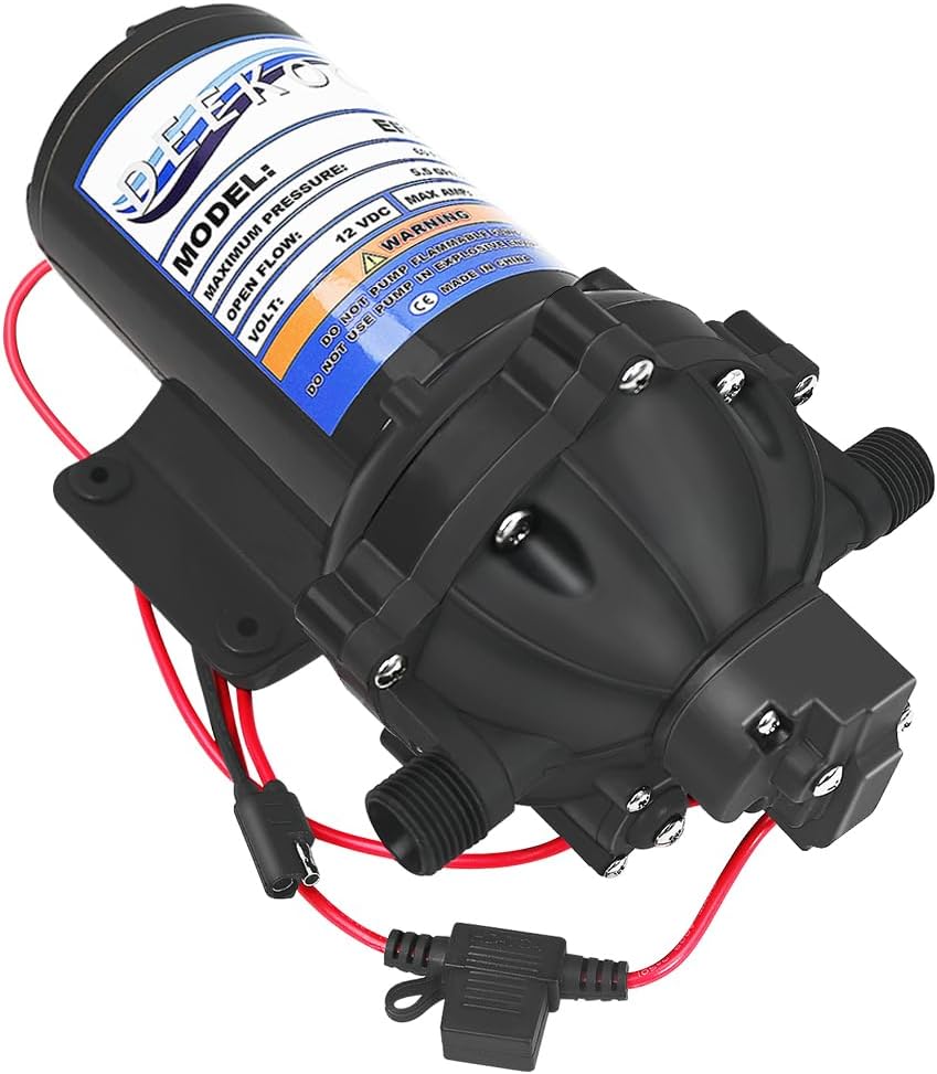 Amazon.com: EF5500-BOX 12V Sprayer Pump, Soft Wash Pump, 5.5GPM 60 PSI ...