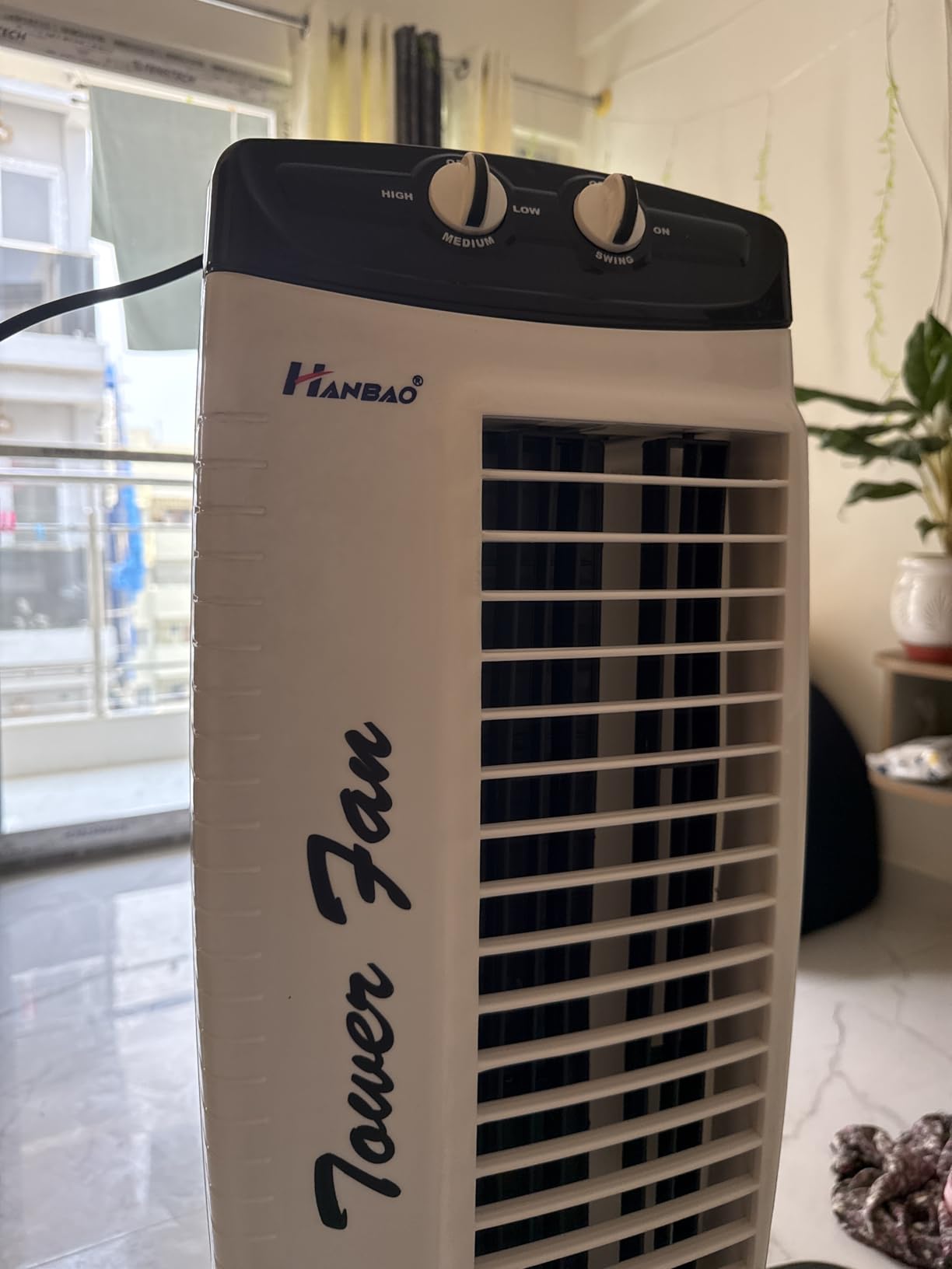 Buy HANBAO high speed Tower Fan with TOP safety motor, 3 Speed - 2 Way ...