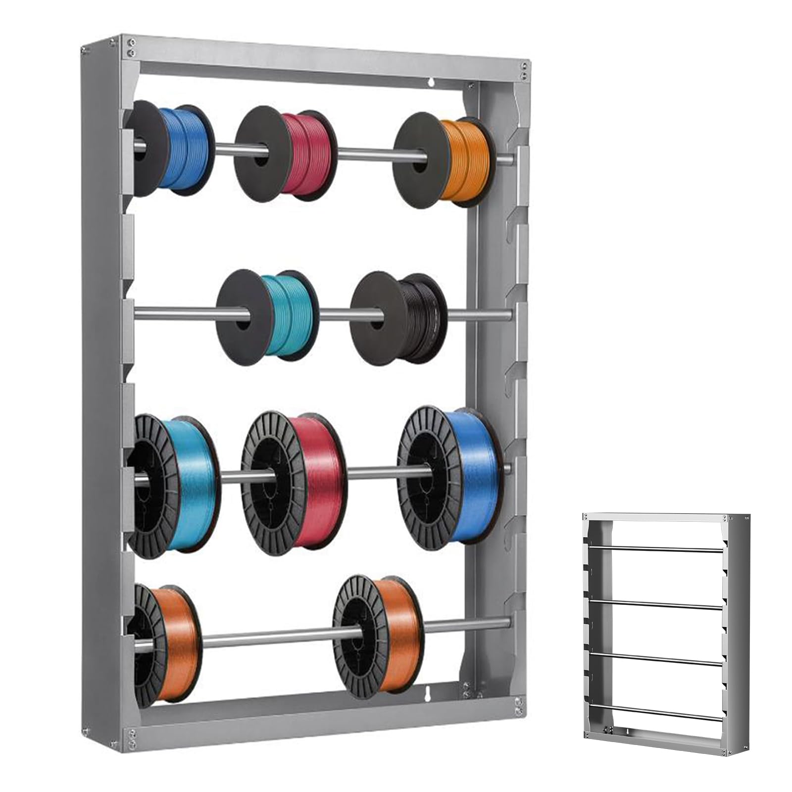 Snapklik.com : Tonchean Wire Spool Rack Wall Mounted, Heavy Duty Wire ...