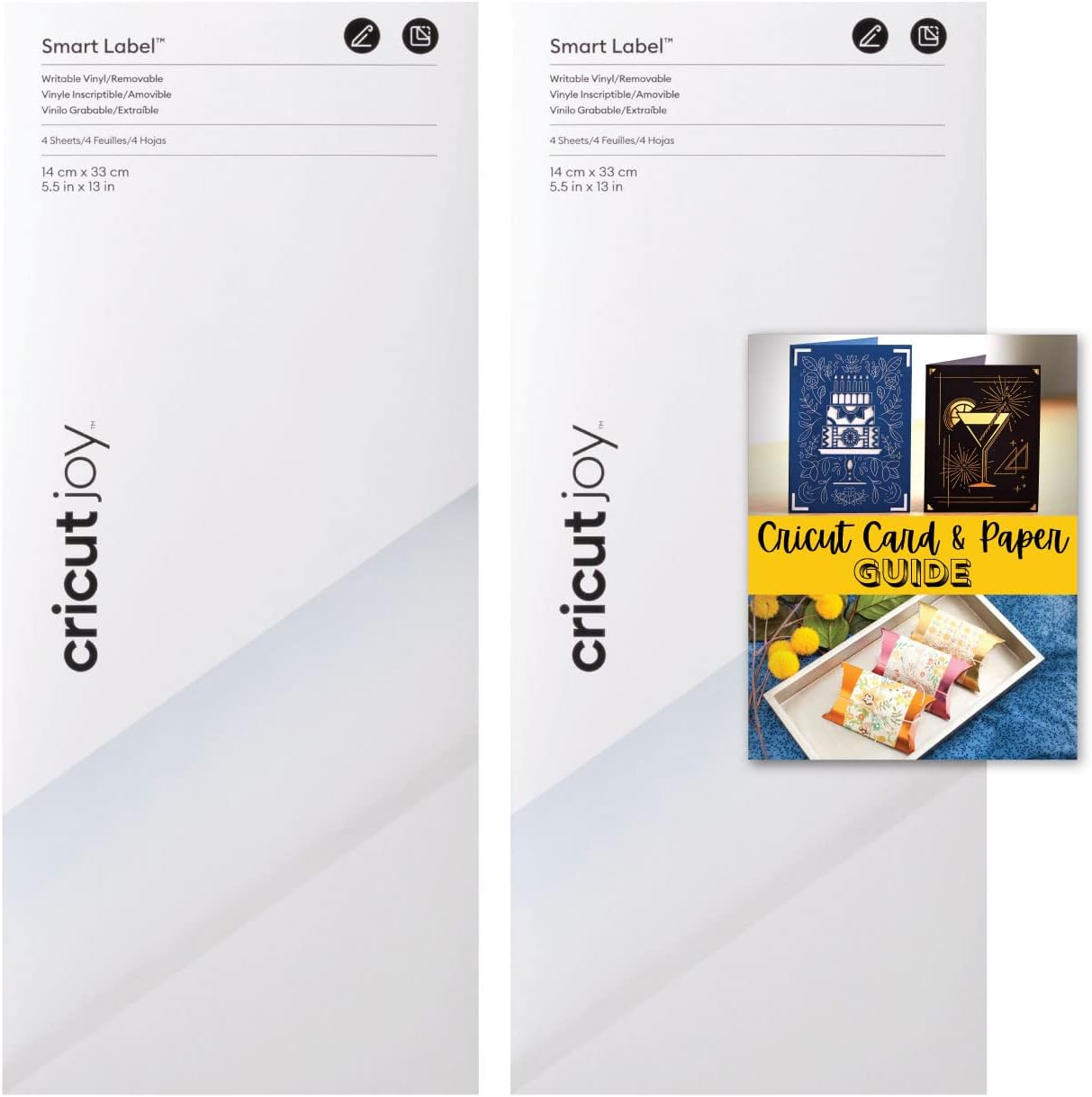 Cricut Joy Smart Label Double Writable Vinyl Transparent Removable ...