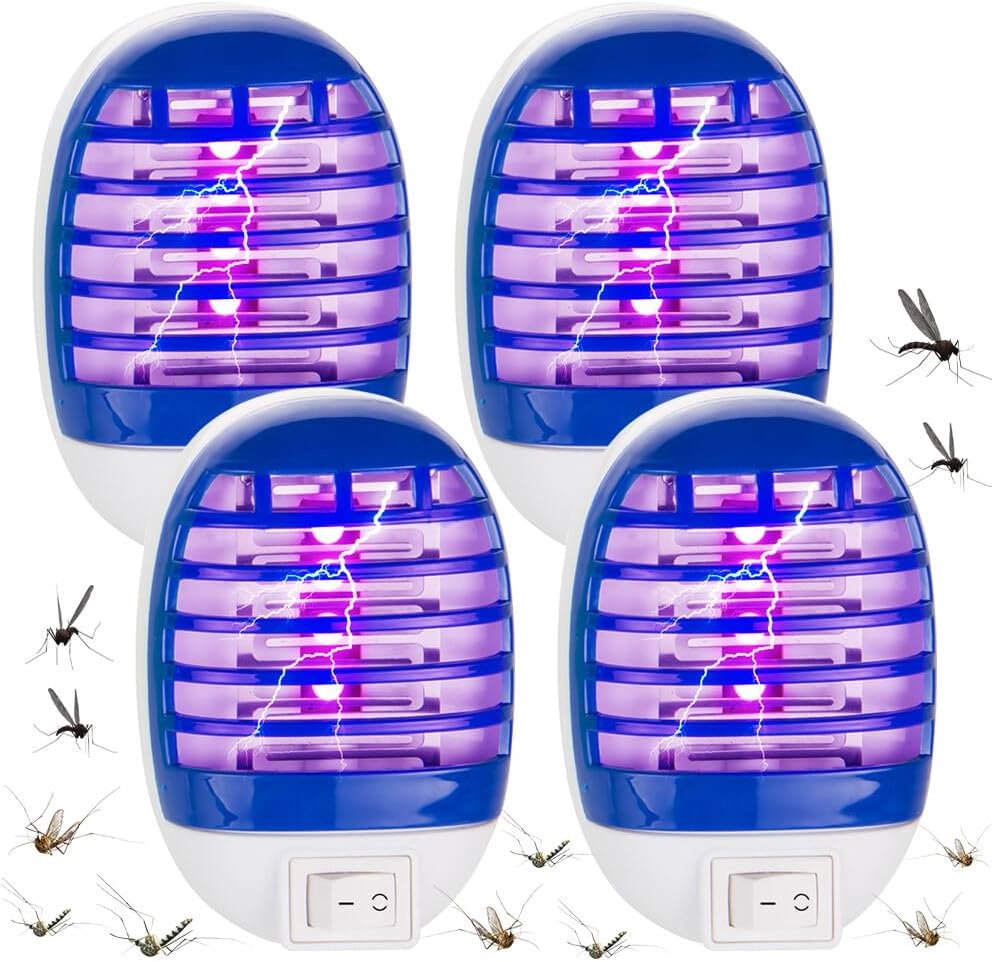 FGJCJ Mosquito Lamp, 4 Pack Electric Insect Killer, Electric Insect ...