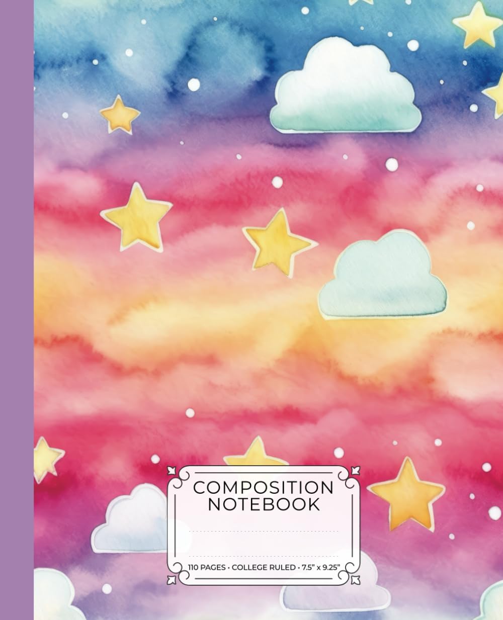 Cute Notebooks for School: Colorful College Ruled for Girls Women Lined ...