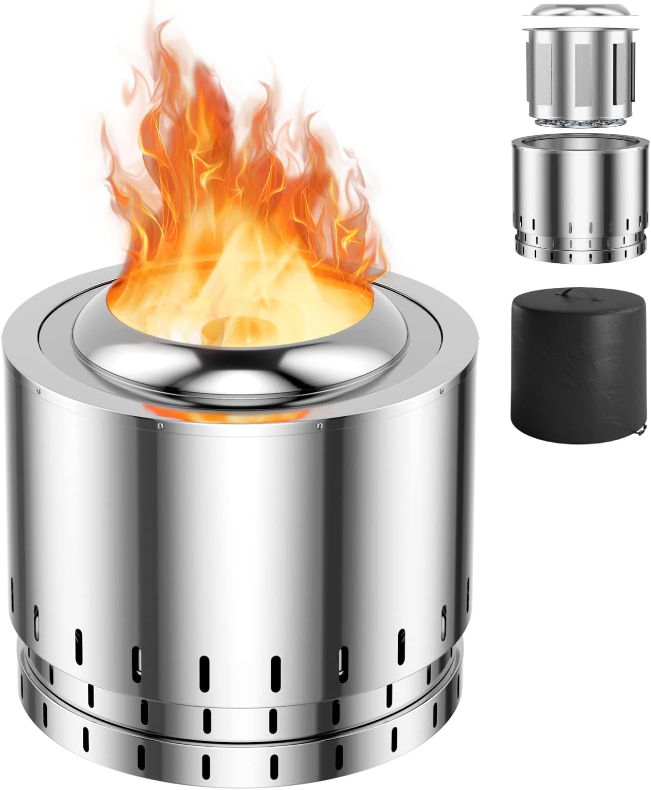 BioLite FirePit+ Outdoor Smokeless Fire Pit and Grill : Amazon.co.uk ...