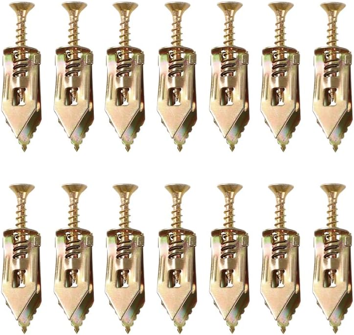 50 Pcs Plasterboard Fixings Screws ＆ 50 Pcs Wall Plugs, Cavity Wall ...