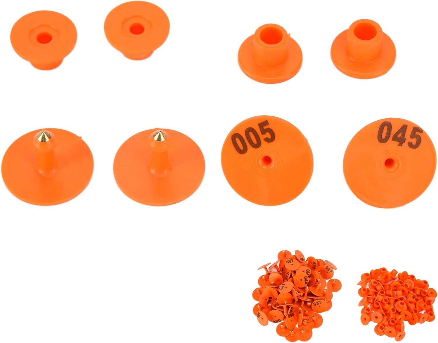 Amazon.com: Livestock Ear Tag, Pig Round Ear Tag Convenient ...