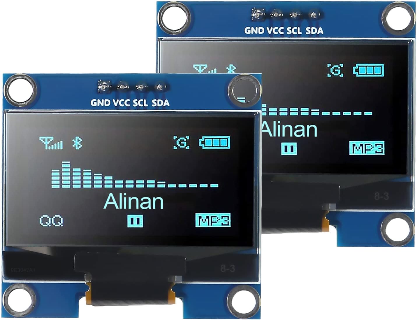 Alinan 2pcs OLED Display Module I2C 4pin 128X64 1.3 Inch Display Module ...