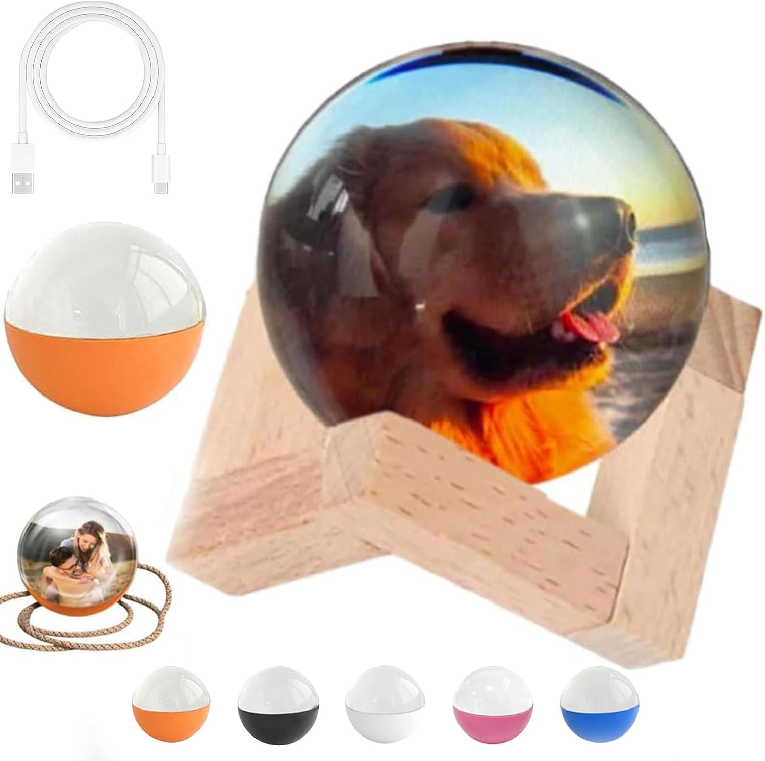 Memory Sphere Lamp - Memory Orb Video Crystal Ball, 3D Crystal Ball ...