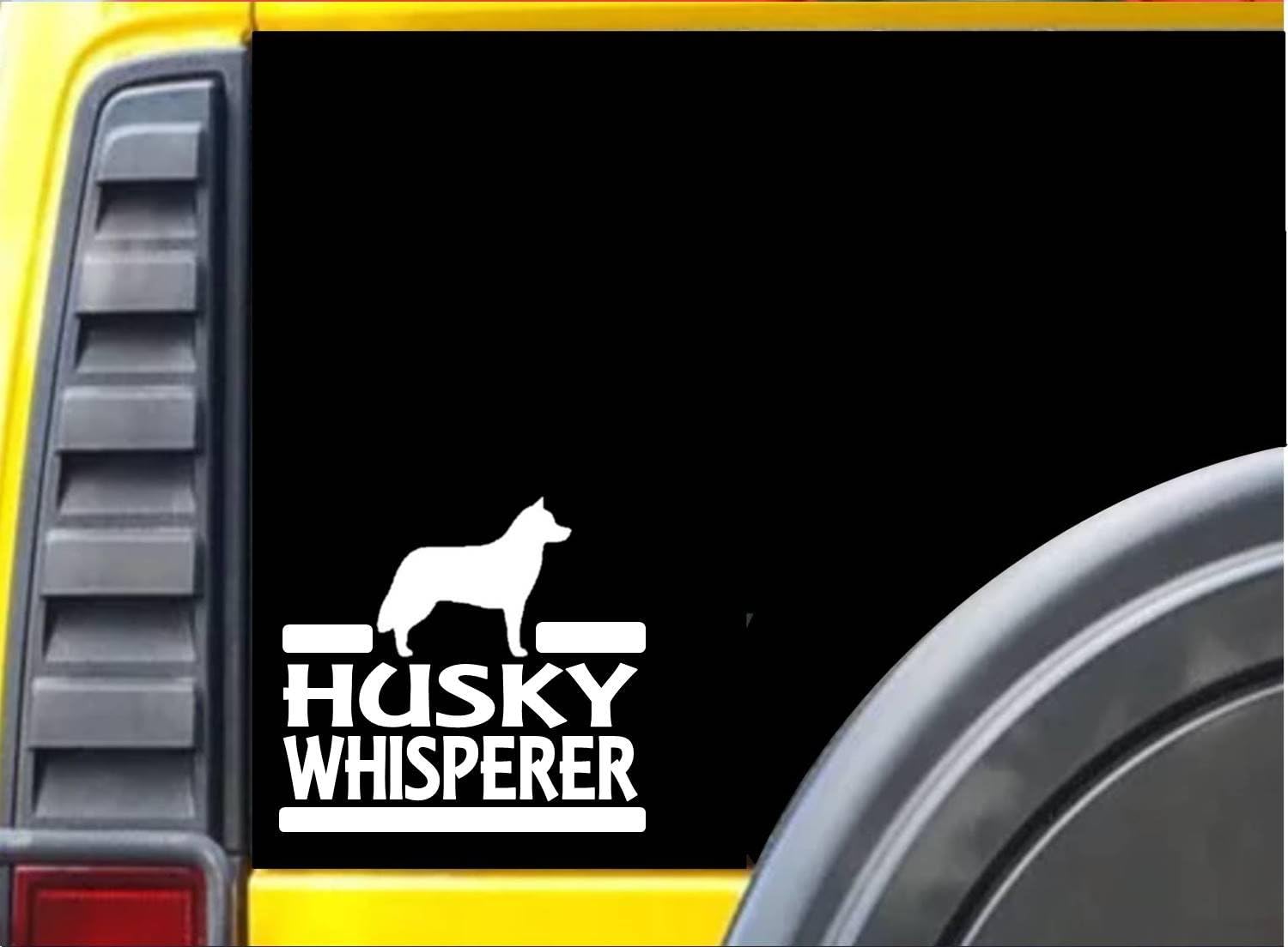 Amazon.com: Husky Whisperer Sticker J938 6 inch dog decal : Sports ...