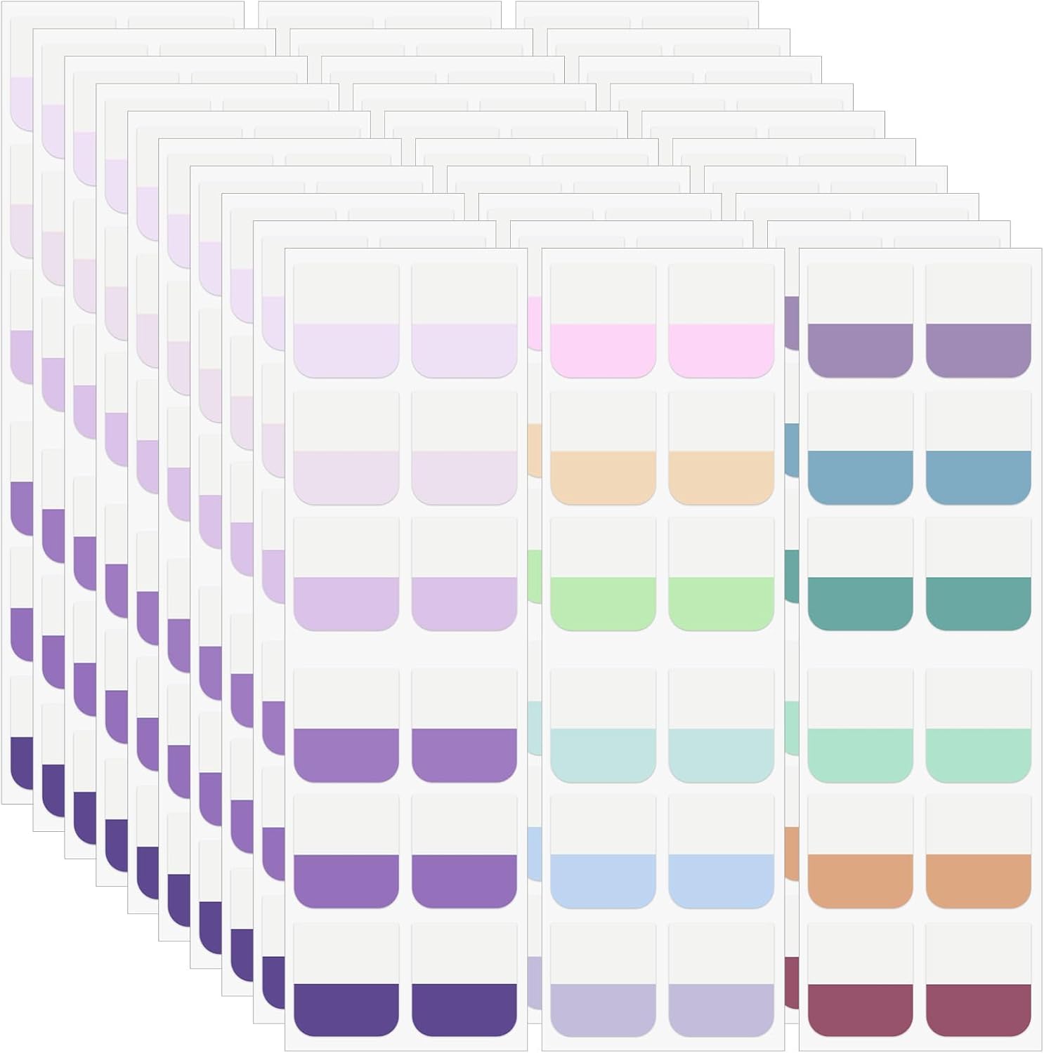 Amazon.com : Molain 360 Pcs Sticky Index Tabs, Sticky Tabs for ...