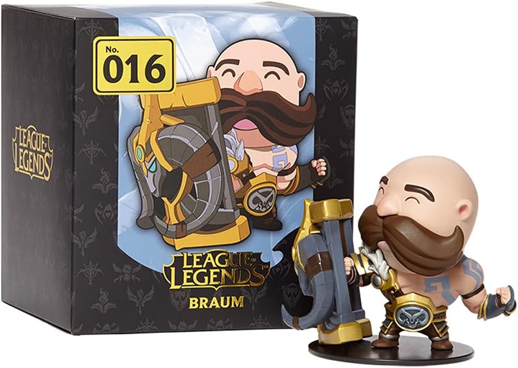 Amazon.com: DROOS League of Legends Figure Braum, Delicate and Cute ...