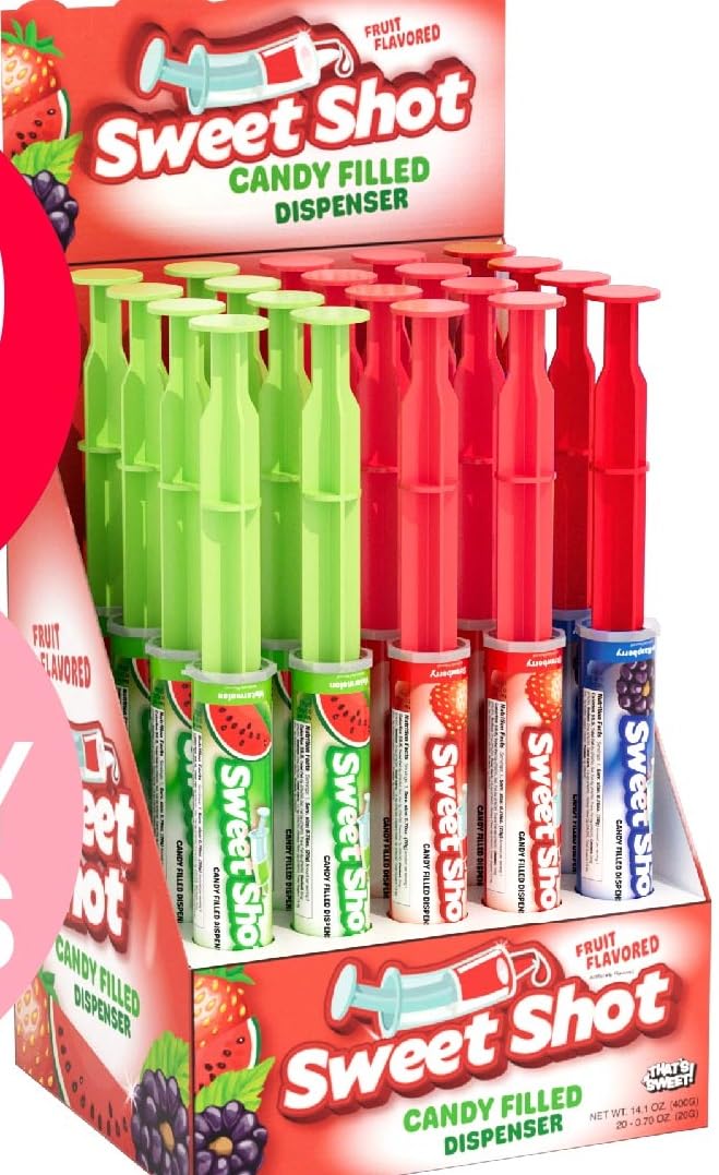 Amazon.com : Sweet Shot Sour Candy Squeeze Gel, 20-Count of .70 Ounce ...