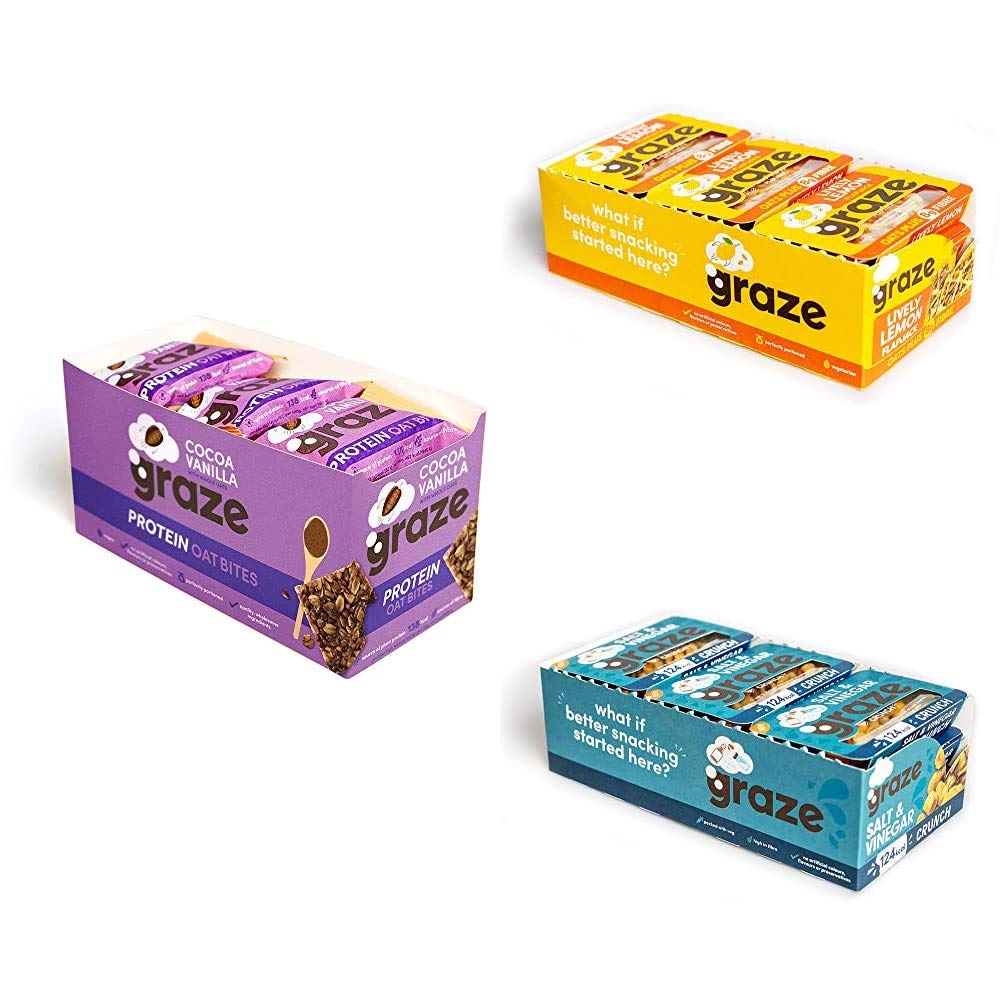 Buy Graze 'Best of Bundle' - Cocoa Vanilla Protein Bite (Pack of 15 ...